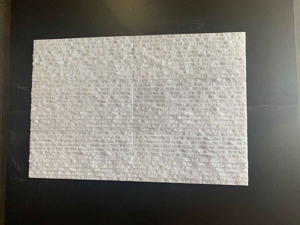 Crystal White 8x18 Split Face Marble Tile - Direct Finishes