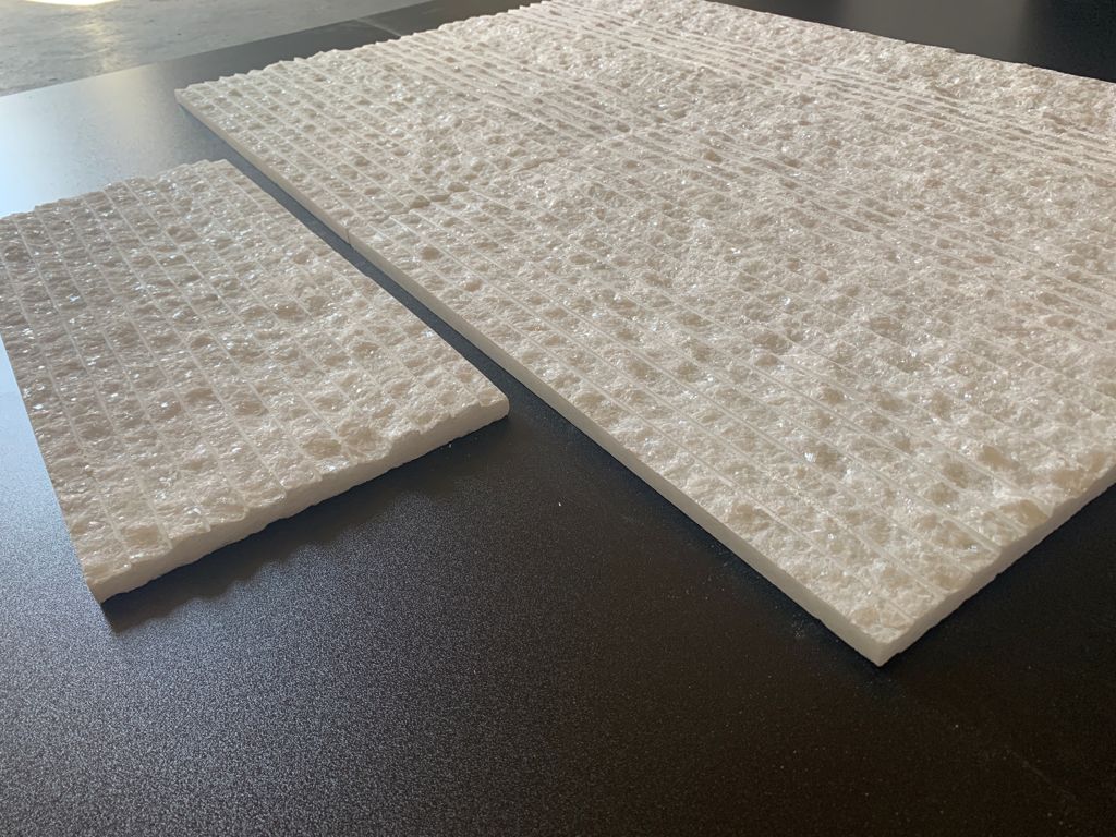 Crystal White 8x18 Split Face Marble Tile - Direct Finishes