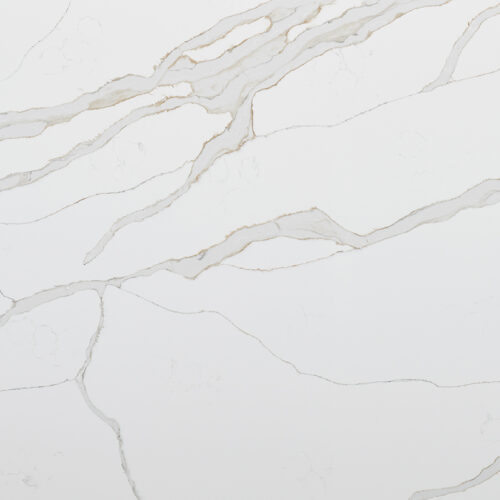 Calacatta Solessio Book-Match Quartz Slab - Direct Finishes