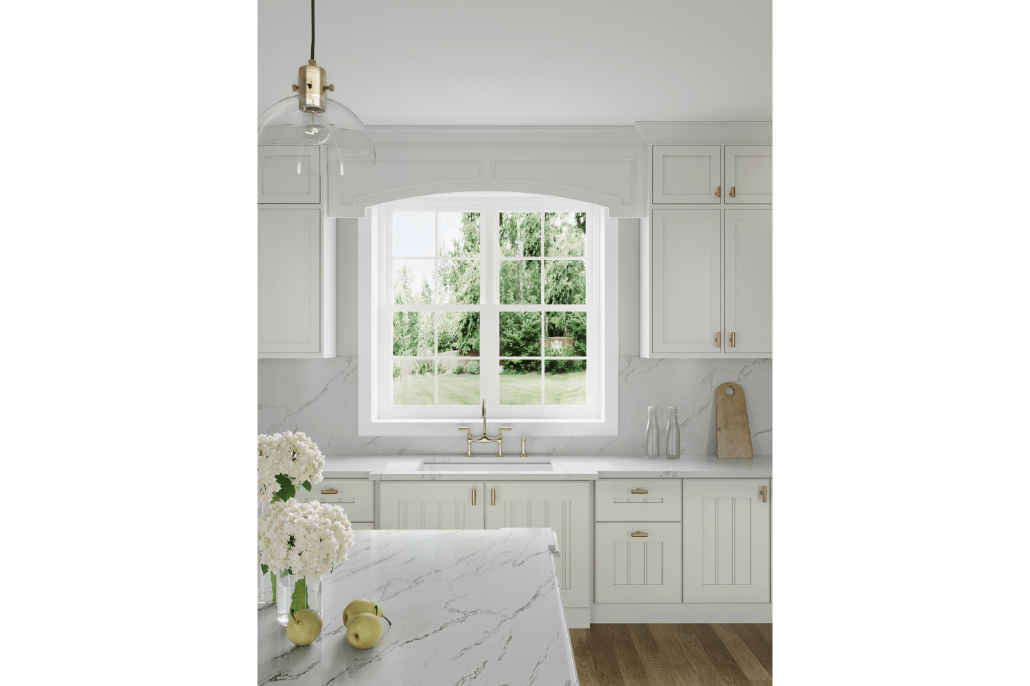 Calacatta Ivy White Quartz Slab - Direct Finishes