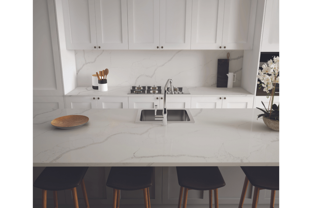 Calacatta Venus White Quartz Slab - Direct Finishes