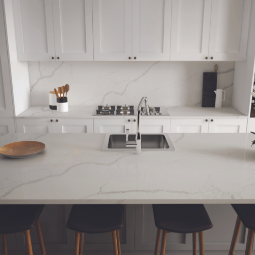 Calacatta Venus White Quartz Slab - Direct Finishes
