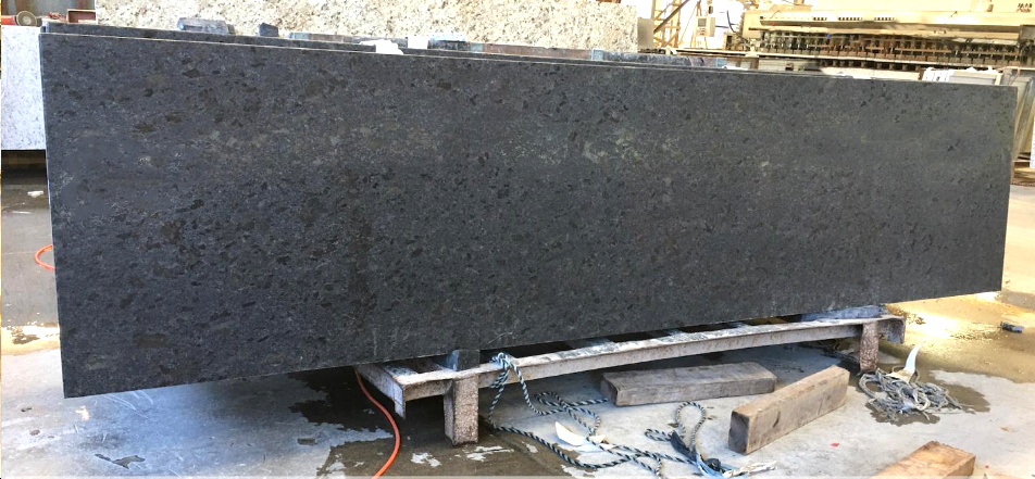Granite Slabs Steel Grey 110X26 Gray Leathered Slab - Direct Finishes