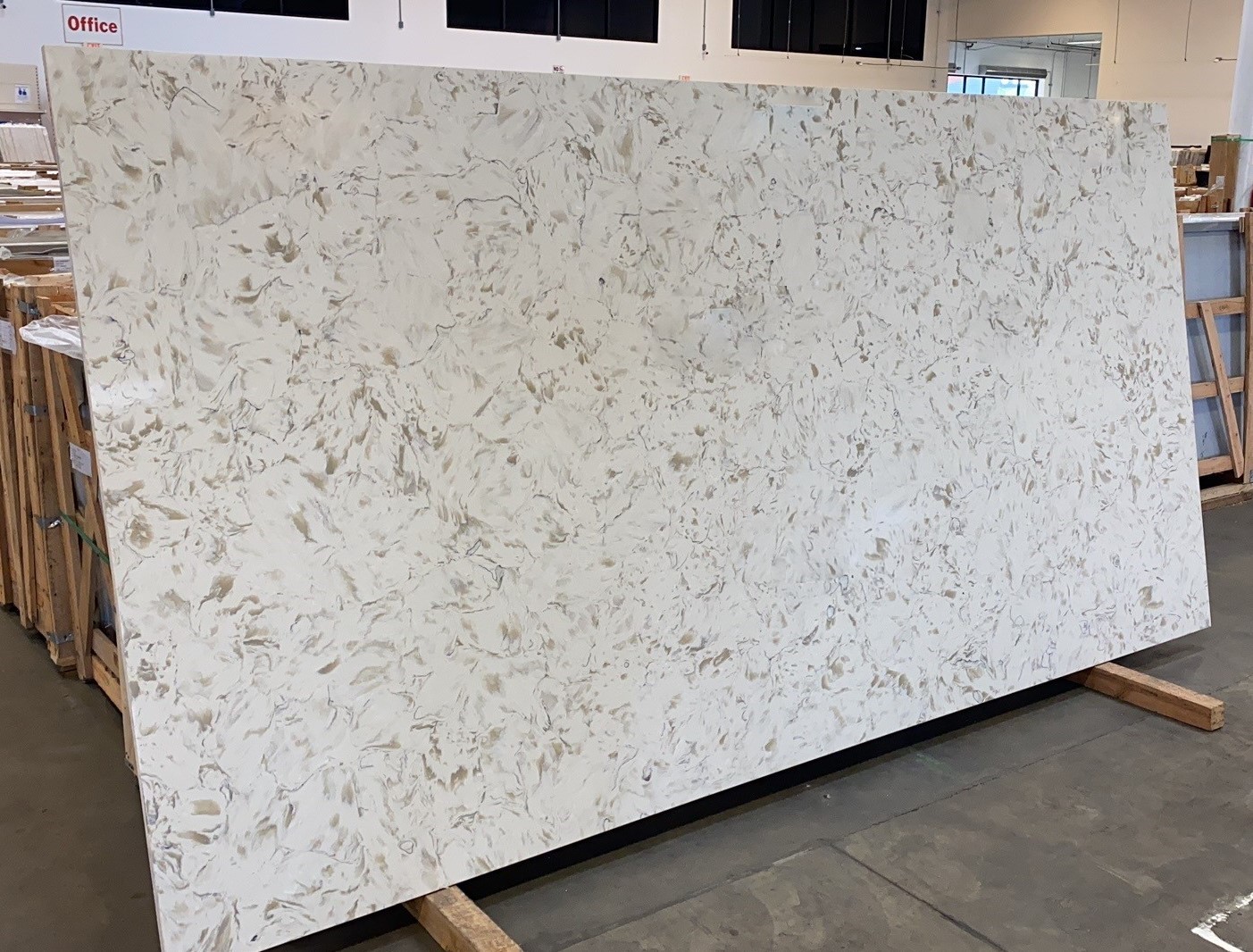 Quartz Stone Slabs Apollo Cream 110x52 Slab - Direct Finishes
